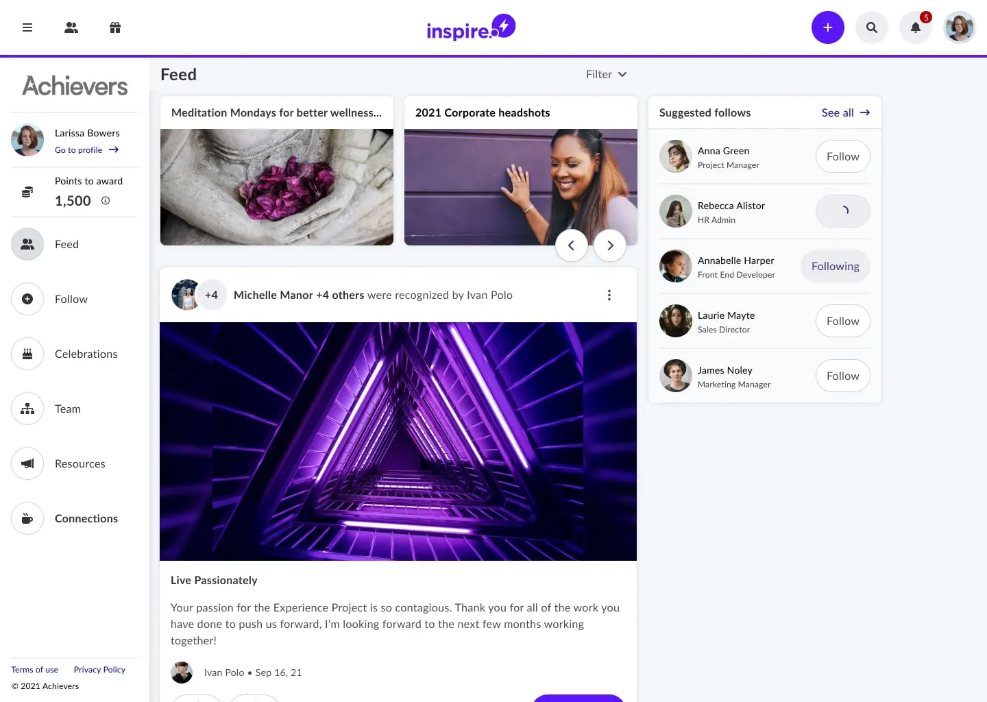 Employee Recognition & Engagement Platform - Achievers